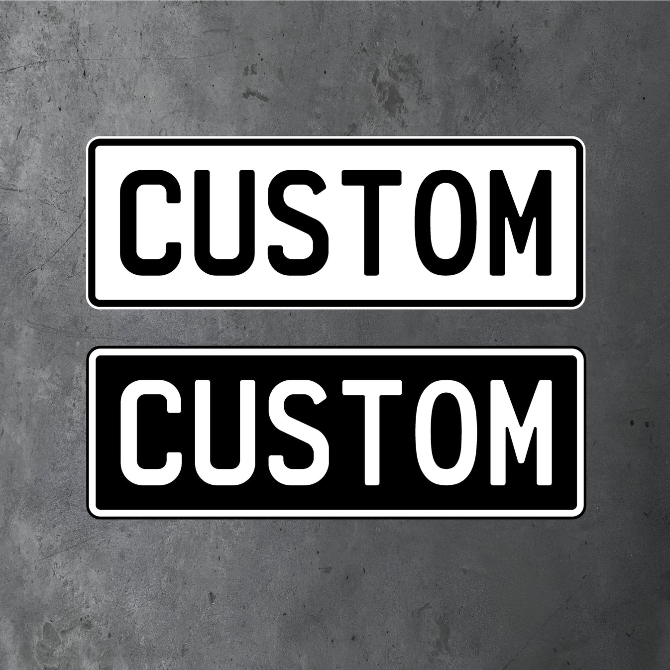 Custom/Personalised Show Car Number Plates - PRESSED ALUMINIUM RAISED ...