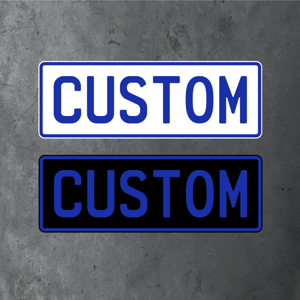 Custom/Personalised Show Car Number Plates - PRESSED ALUMINIUM RAISED ...