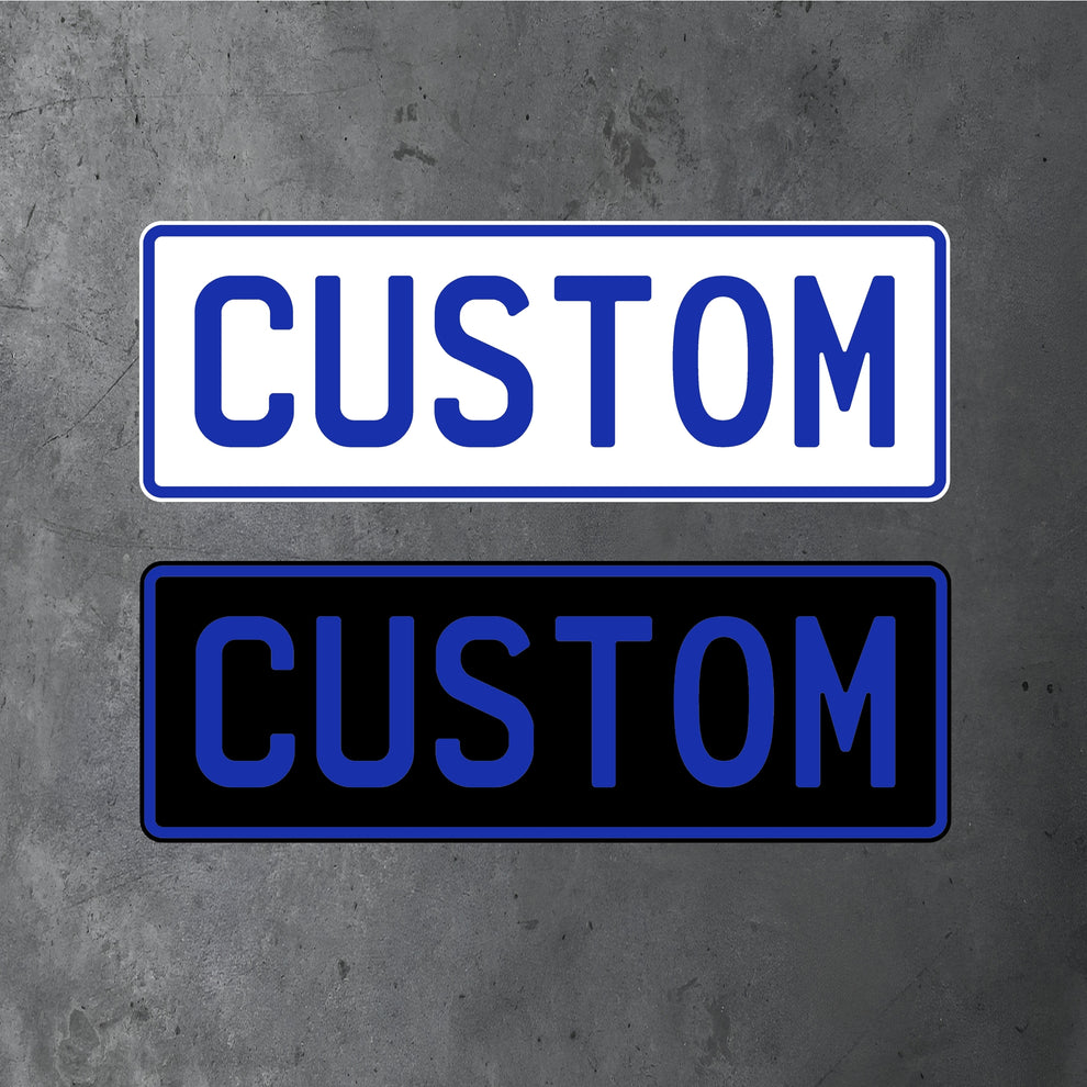Custom/Personalised Show Car Number Plates - PRESSED ALUMINIUM RAISED ...