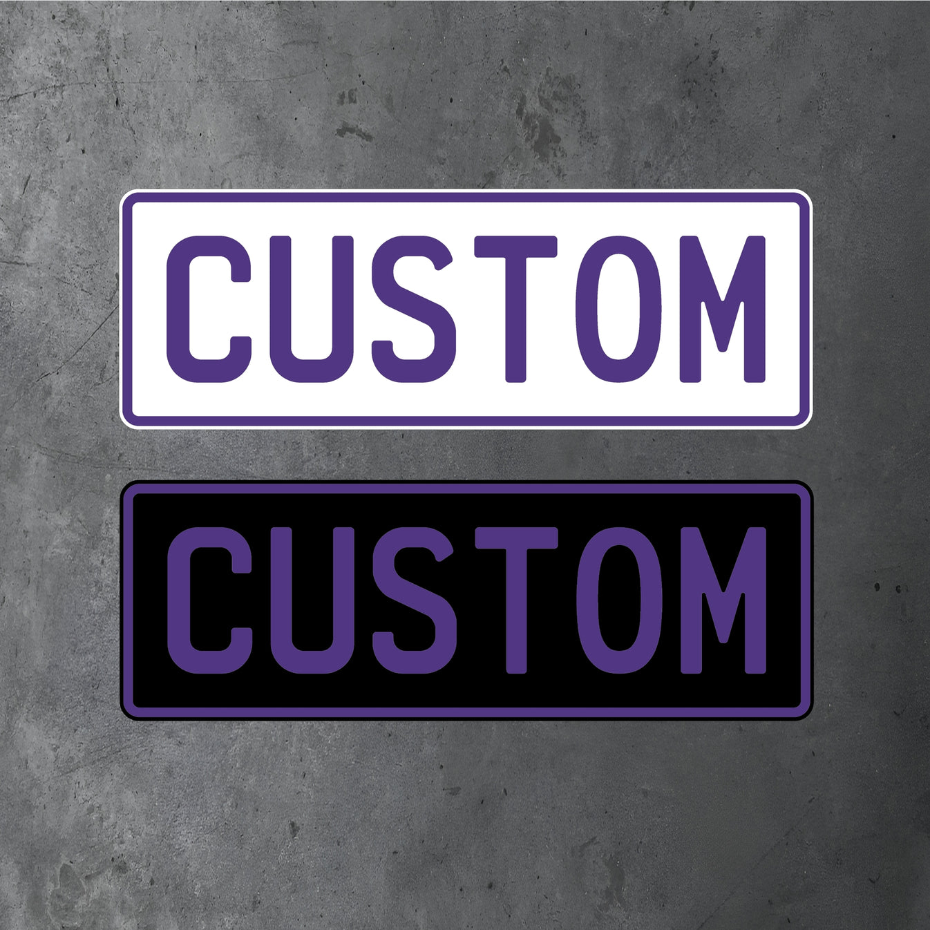 Custom/Personalised Show Car Number Plates - PRESSED ALUMINIUM RAISED ...