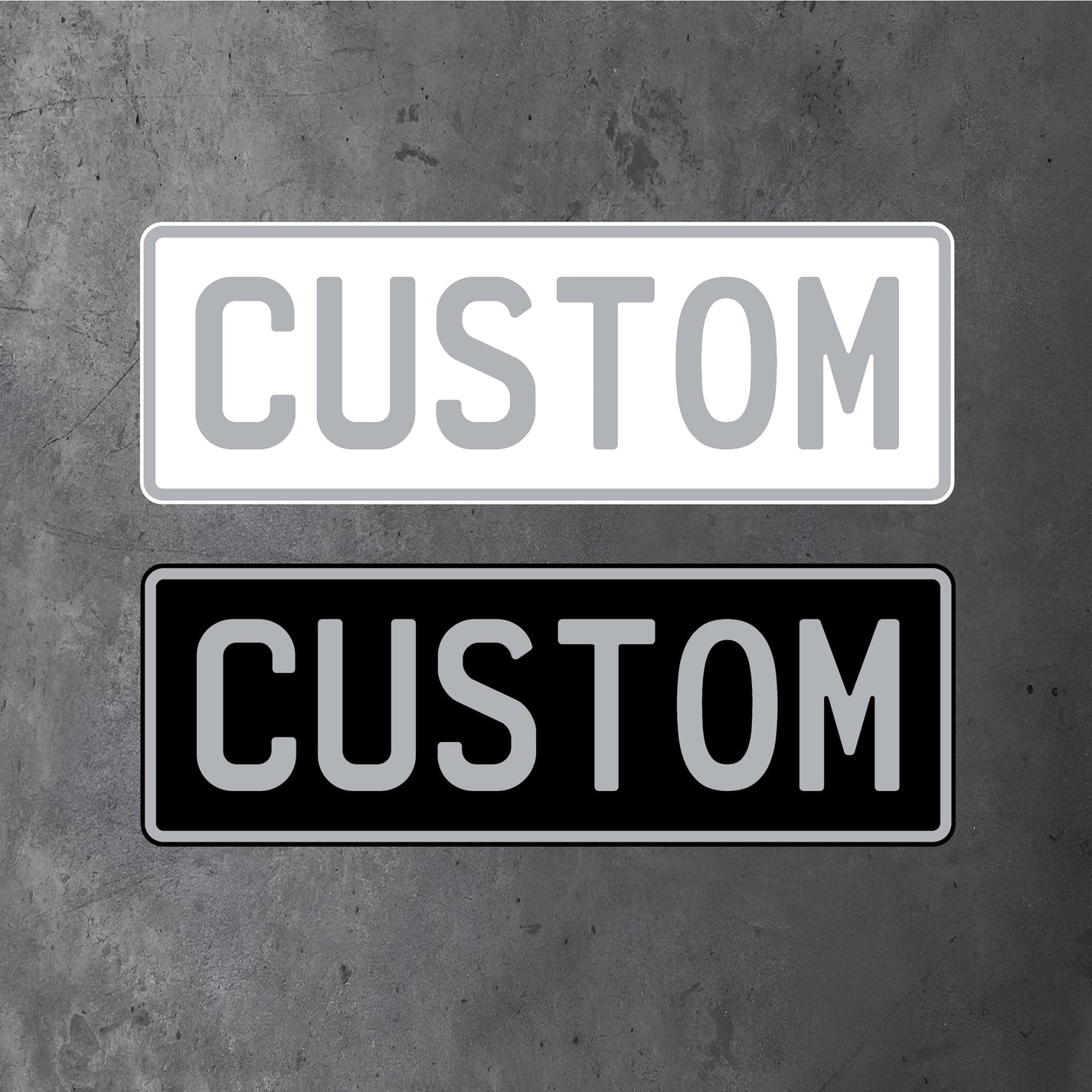 Custom/Personalised Show Car Number Plates - PRESSED ALUMINIUM RAISED ...