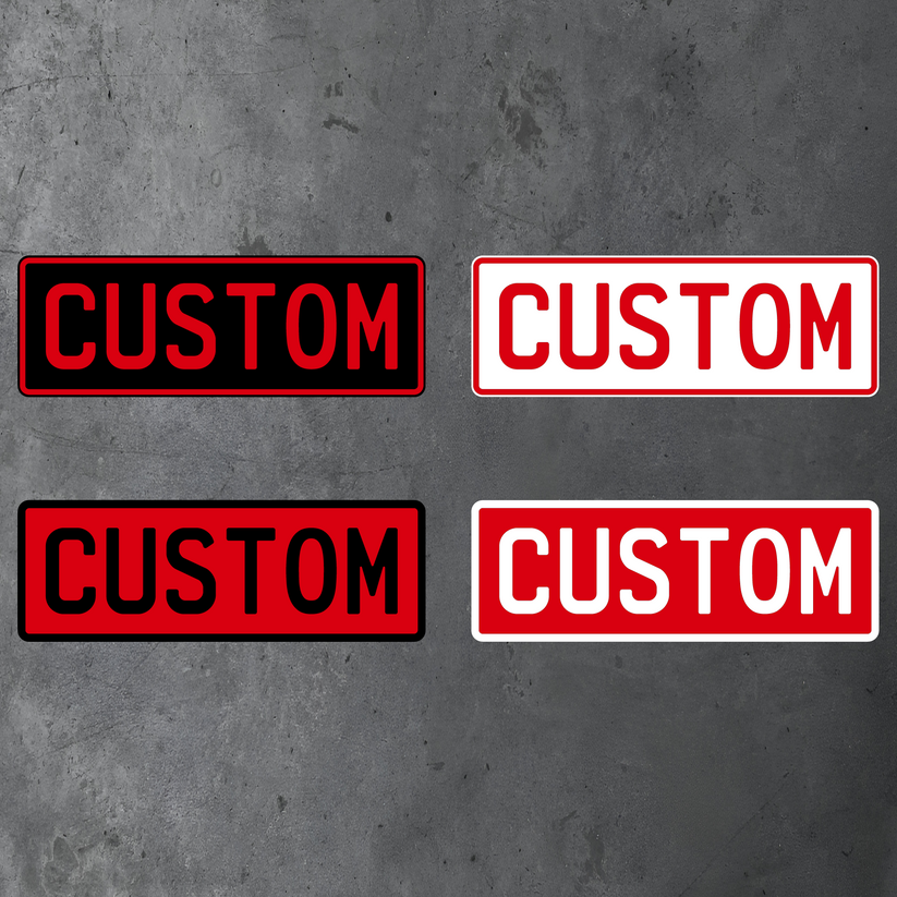 Custom/Personalised Show Car Number Plates - FLAT ACM – customcut