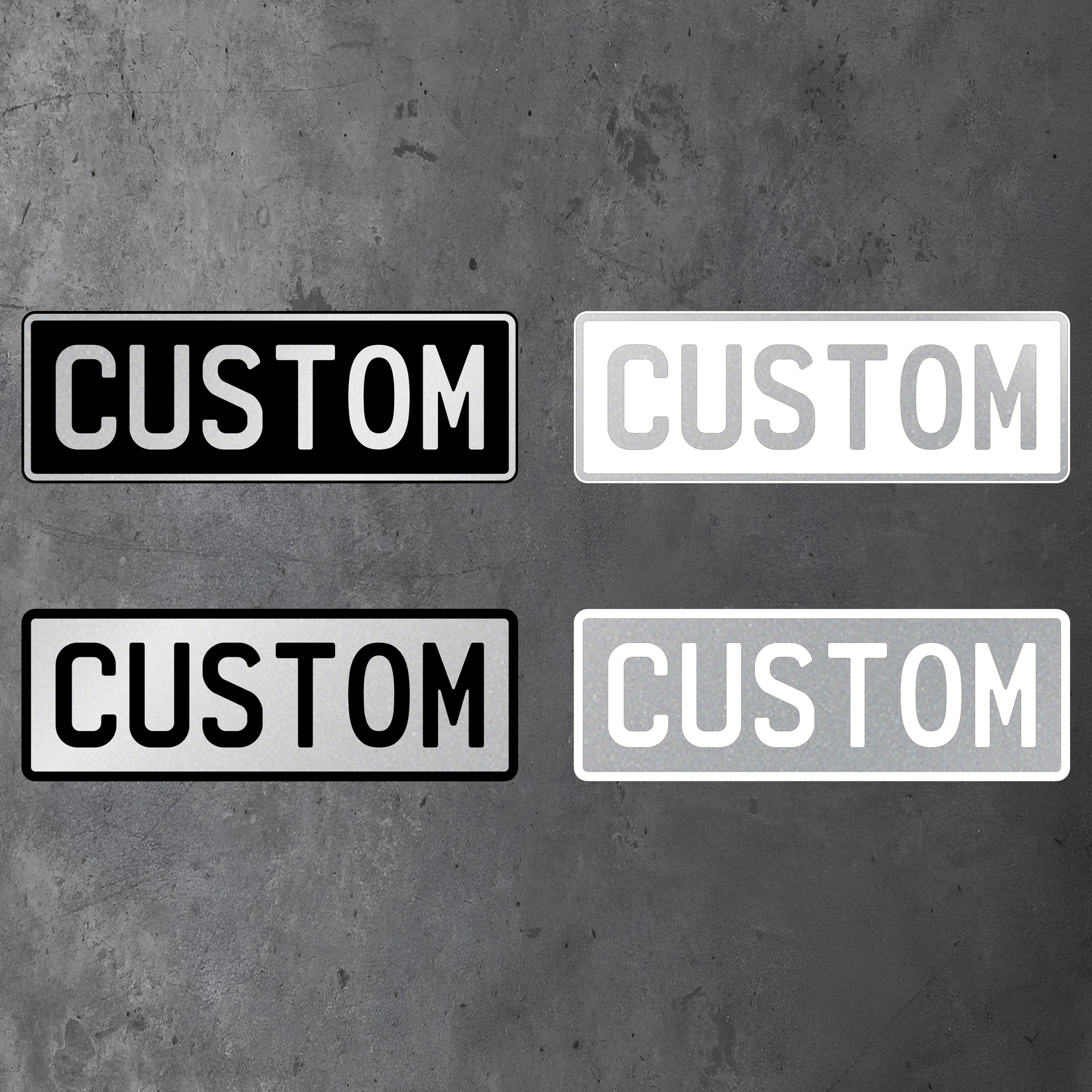 Custom/Personalised Show Car Number Plates - FLAT ACM – customcut