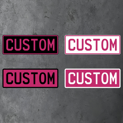 Custom/Personalised Show Car Number Plates - FLAT ACM – customcut