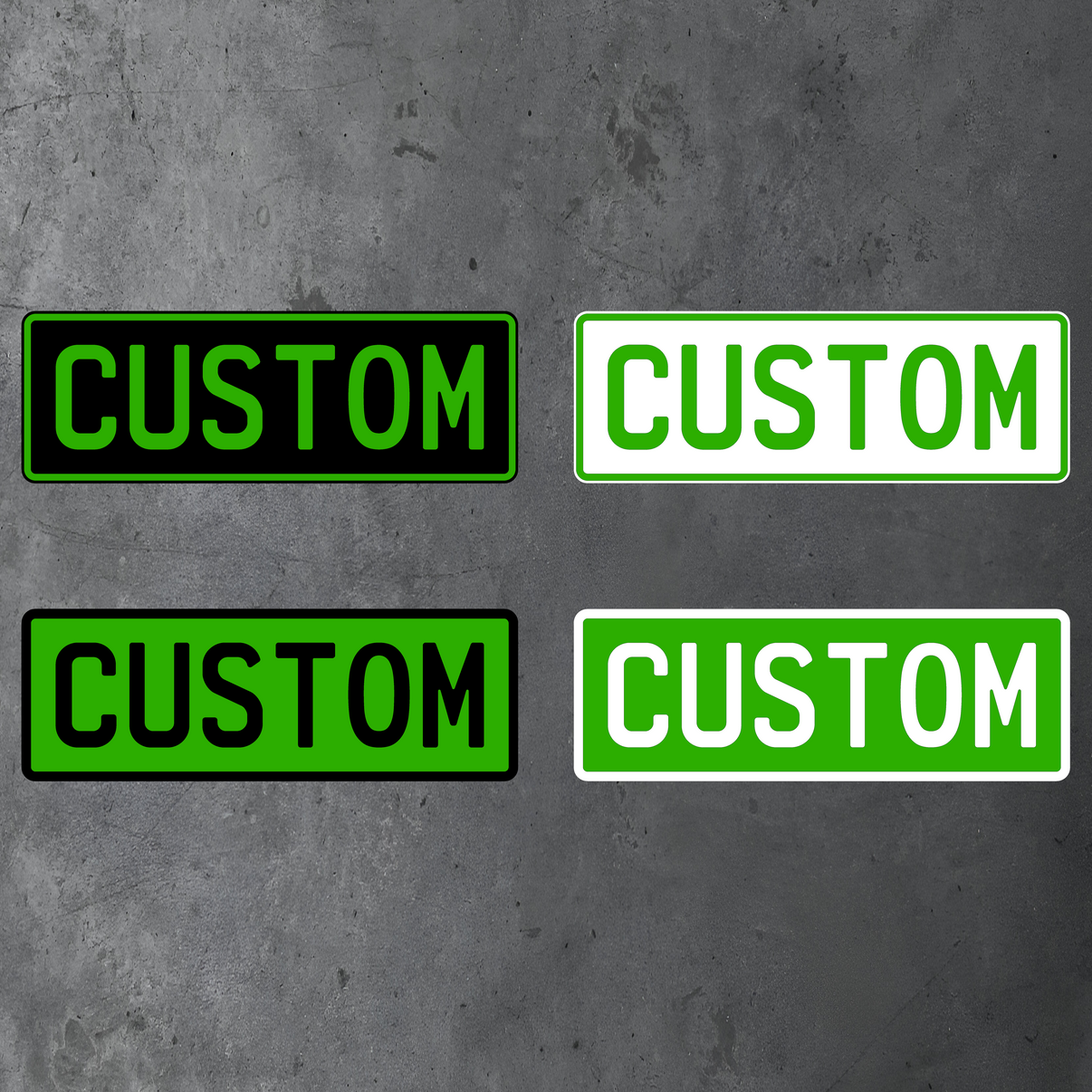 Custom/Personalised Show Car Number Plates - FLAT ACM – customcut