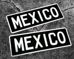 Custom/Personalised Show Car Number Plates - FLAT ACM – customcut