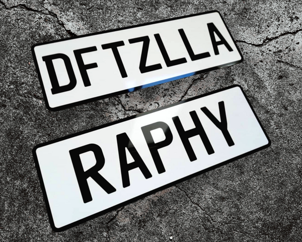 Custom/Personalised Show Car Number Plates - FLAT ACM – customcut